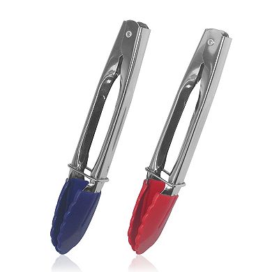 Celebrate Together™ Americana 2-Piece Red & Blue Mini Tongs Set