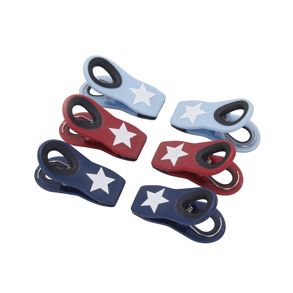 Celebrate Together™ Americana 6-Piece Red, White & Blue Chip Clip Set