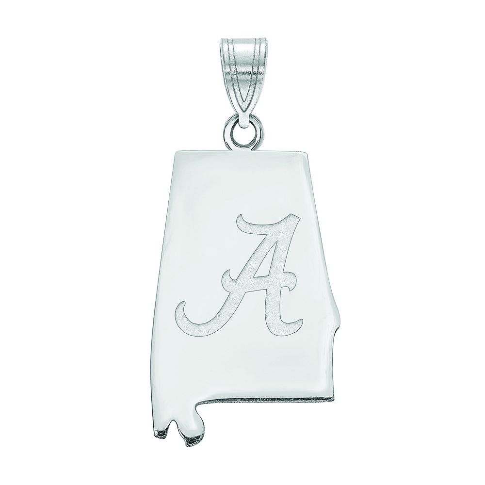 LogoArt Sterling Silver Alabama State Pendant