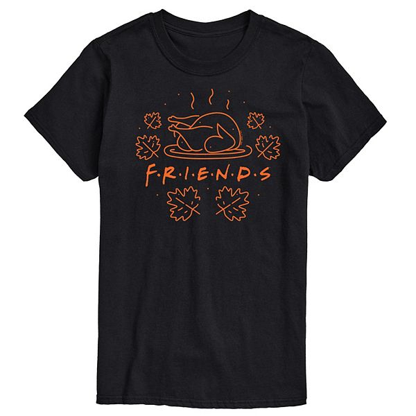 Big & Tall Friends Logo With Turkey Graphic Tee