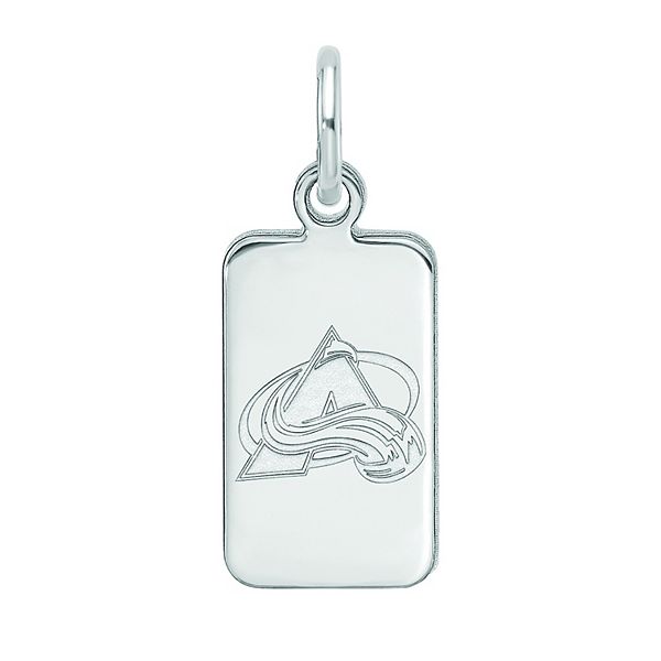 LogoArt Sterling Silver Colorado Avalanche Tag Pendant