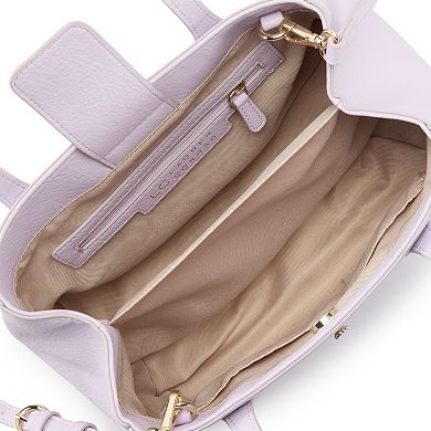 LC Lauren Conrad Emma Leaf Motif Satchel Bag