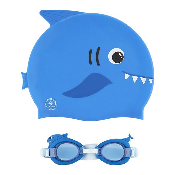 Children's Coconut Grove Swimming Cap & Goggles Set