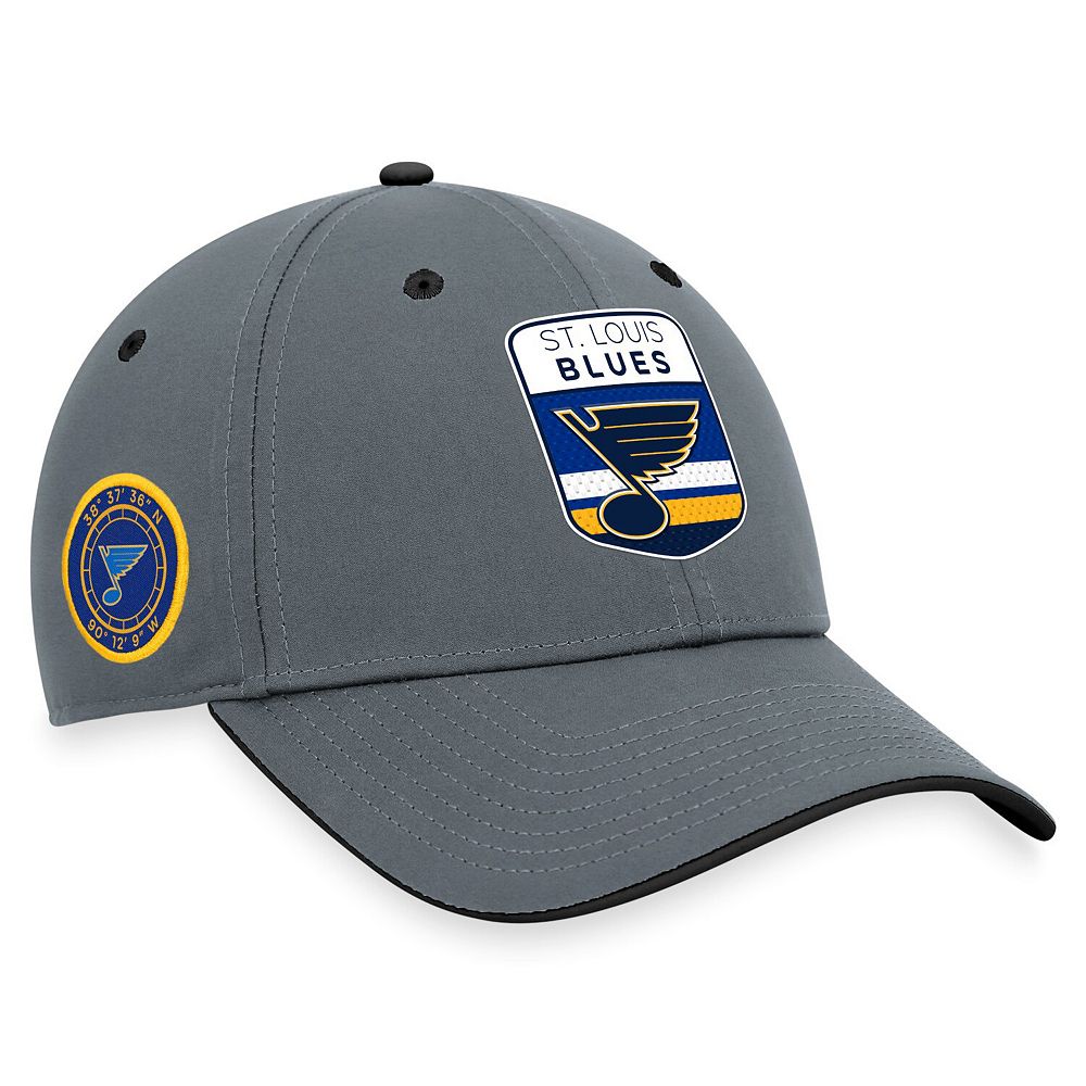 Men's Fanatics Branded Gray St. Louis Blues Authentic Pro Home Ice Flex Hat