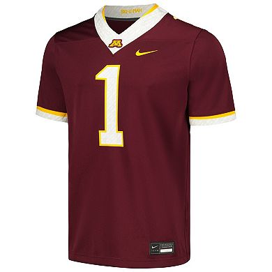 Men's Nike #1 Maroon Minnesota Golden Gophers Untouchable Football ...