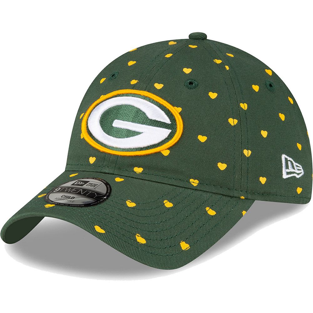 Girls Preschool New Era Green Green Bay Packers Hearts 9TWENTY ...