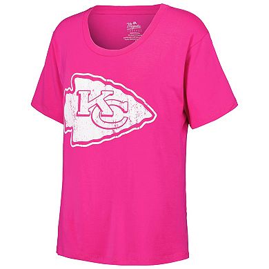 Women's Majestic Threads Patrick Mahomes Pink Kansas City Chiefs Name ...