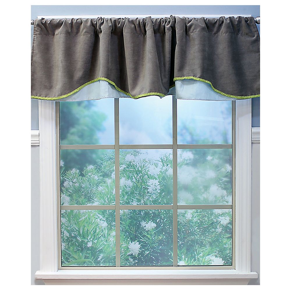 Cocoa Window Valance, 1 Pack