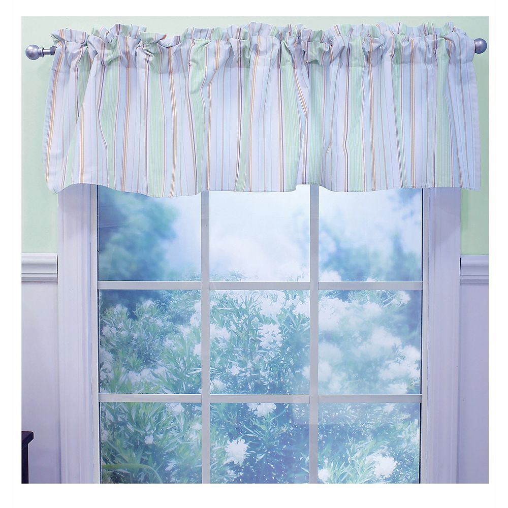Blue Stripe Window Valance, 1 Pack