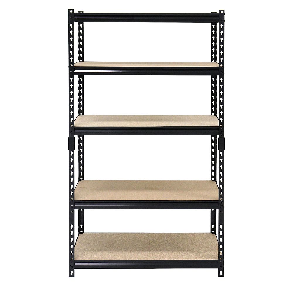 Juggernaut Storage 36" x 72" 5 Shelf Steel Utility Shelving Storage ...