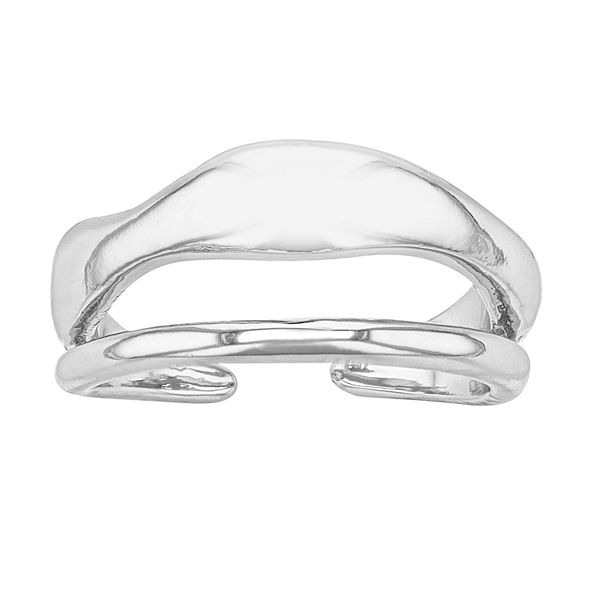 PANNEE BY PANACEA Sculptural Double-Layer Adjustable Ring
