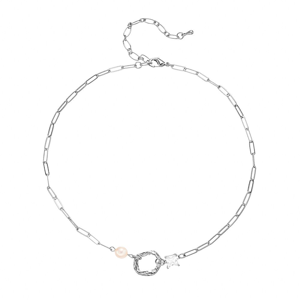 PANNEE BY PANACEA Crystal & Simulated Pearl Choker Necklace