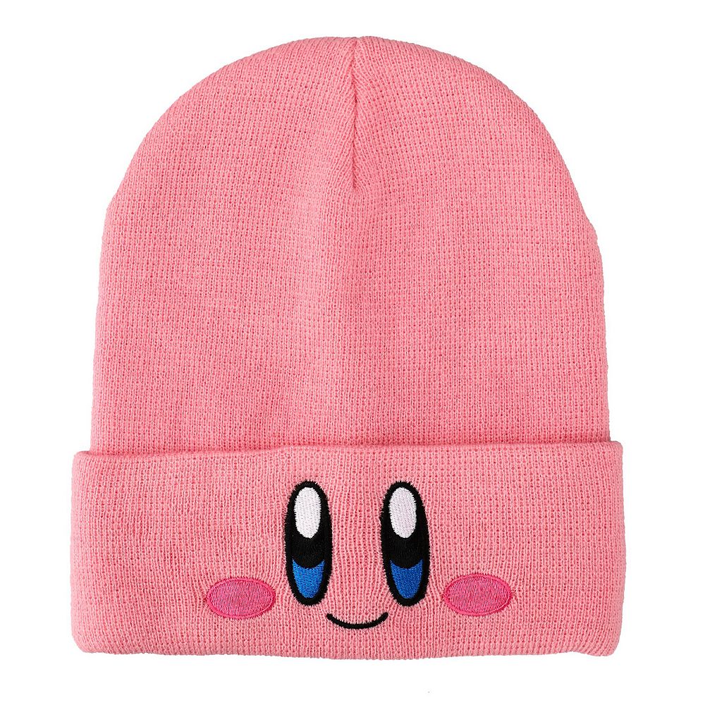 Kirby Smiling Face Embroidered Knit Beanie