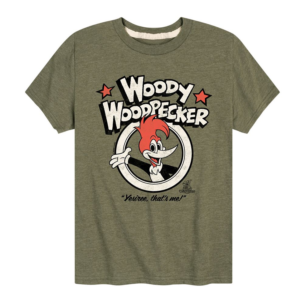 Boys 8-20 Woody Woodpecker Yesiree Thats Me Graphic Tee