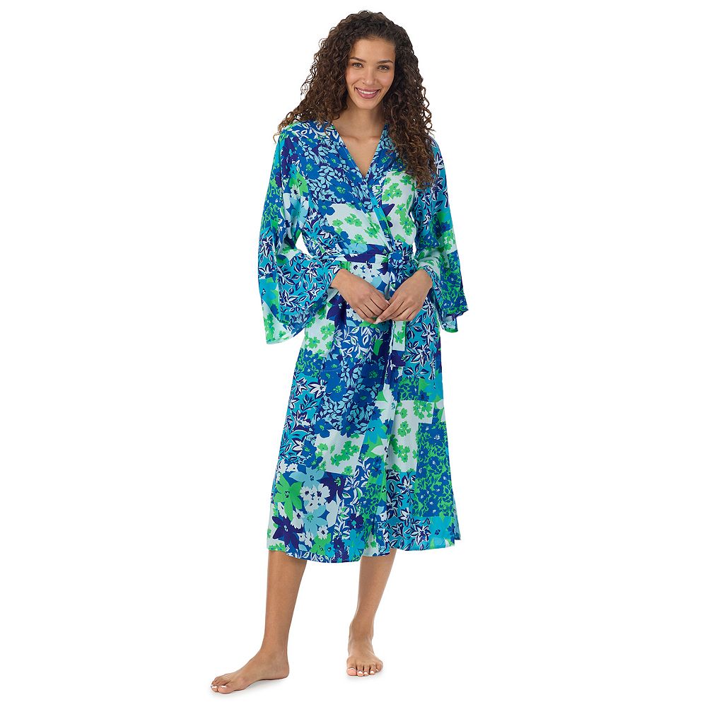 Women's Beauty Sleep Social Woven Midi Robe