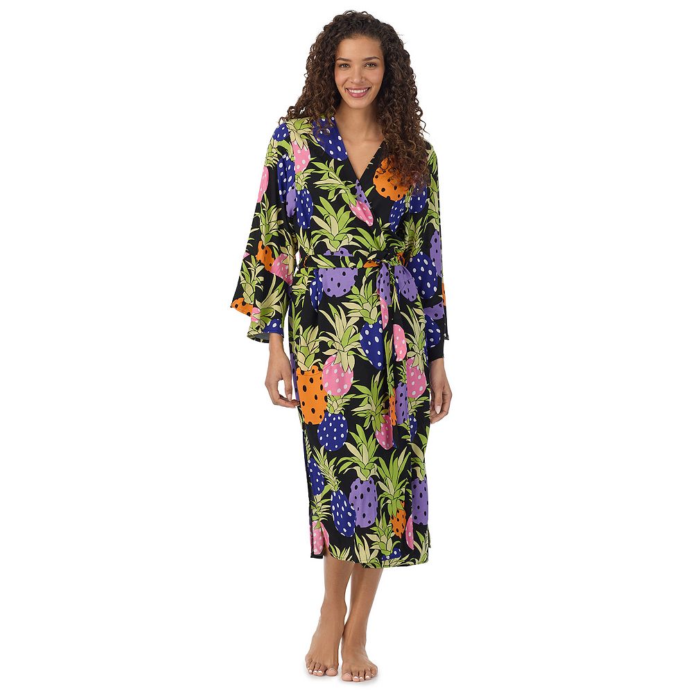 Women's Beauty Sleep Social Woven Midi Robe