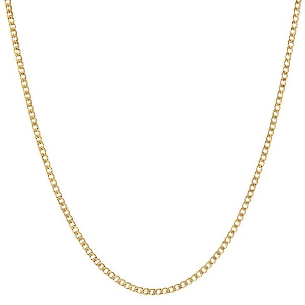 Jordan Blue 14k Gold Curb Chain Necklace