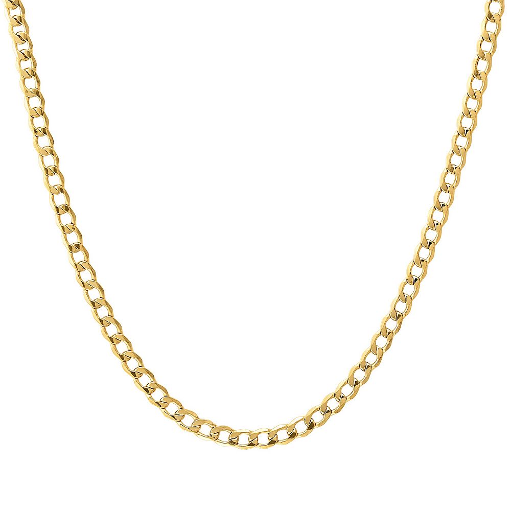 Jordan Blue Men's 14k Gold Curb Chain Necklace