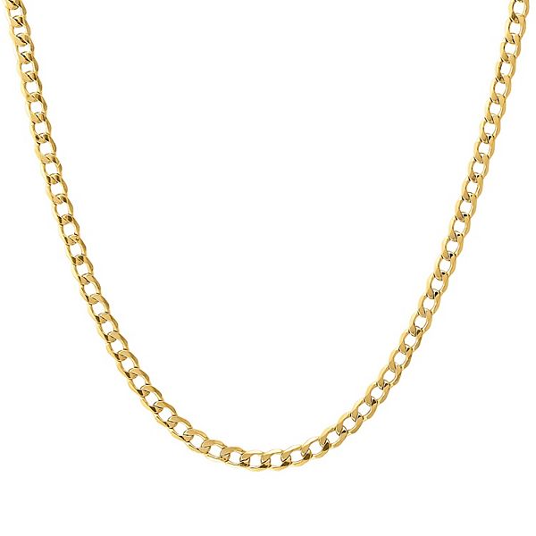 Jordan Blue Men's 14k Gold Curb Chain Necklace