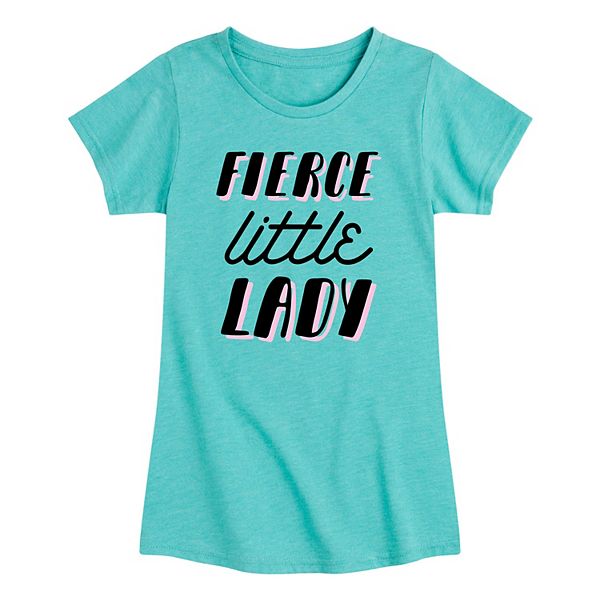 Girls Fierce Little Lady Graphic Tee