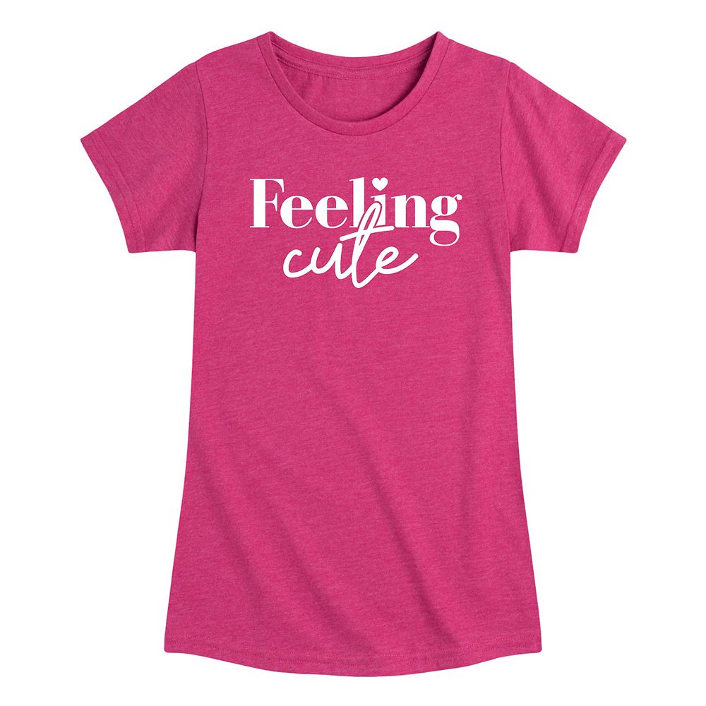 Girls Feeling Cute Graphic Tee