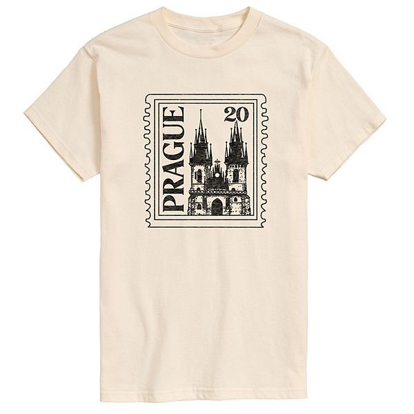 Men's Prague Postage Stamp Graphic Tee