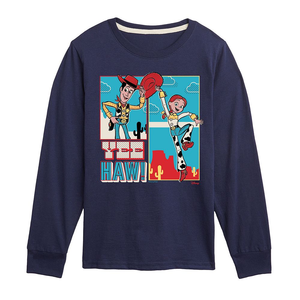 Disney / Pixar's Toy Story Woody & Jessie Boys 8-20 Yee Haw Long Sleeve ...