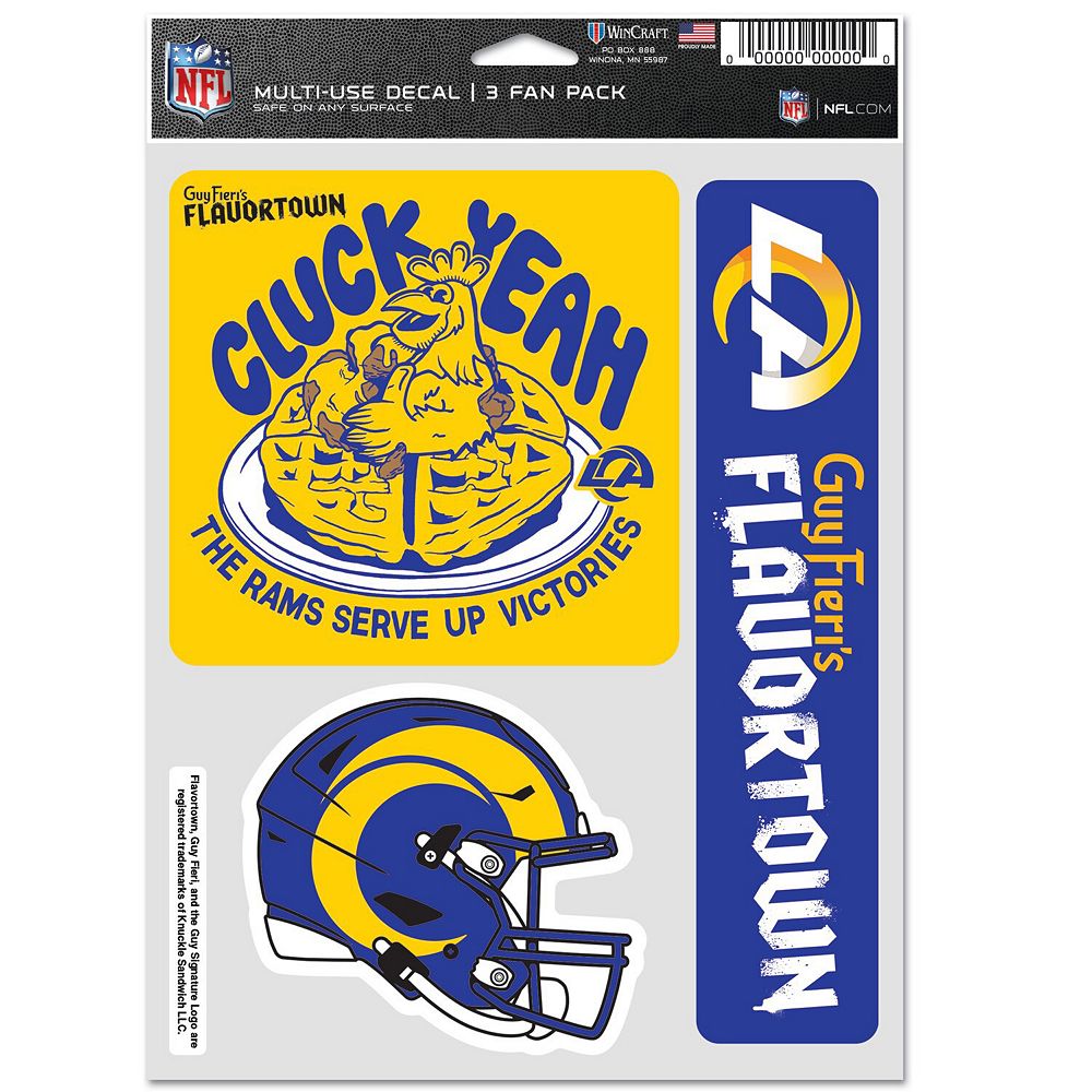 WinCraft Los Angeles Rams NFL x Guy Fieri’s Flavortown 5.5'' x 7.75 ...