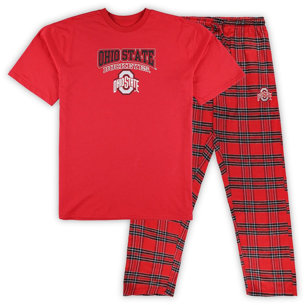 Men's Profile Scarlet/Black Ohio State Buckeyes Big & Tall 2-Pack T ...