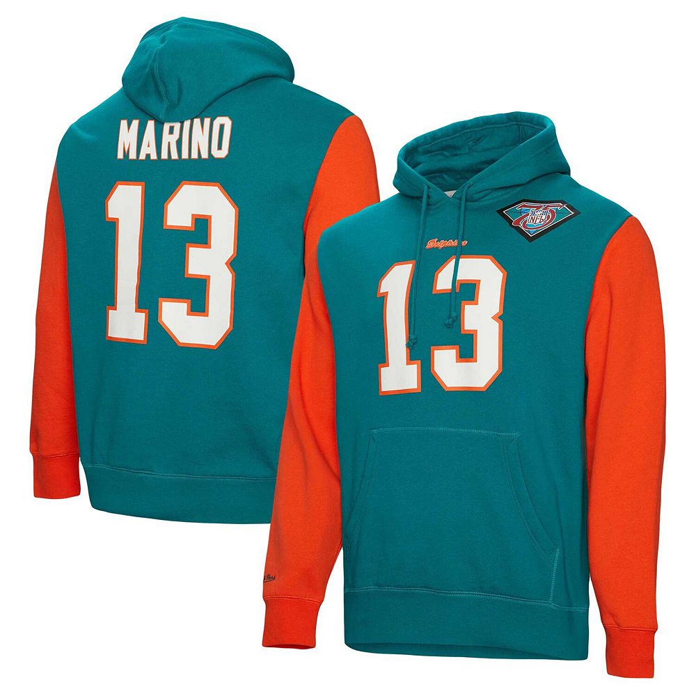 Men's Mitchell & Ness Dan Marino Aqua Miami Dolphins Retired Player ...