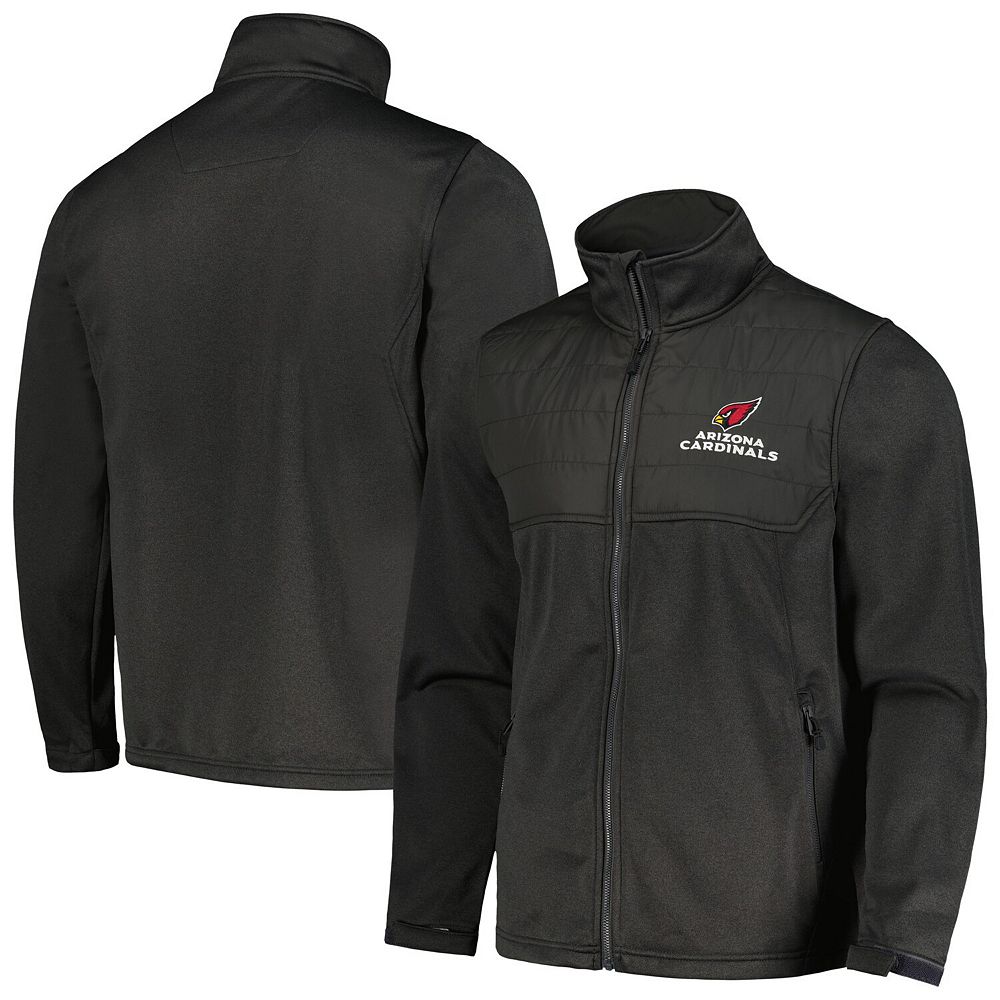 Men's Dunbrooke Heather Black Arizona Cardinals Explorer Tech Full-Zip ...