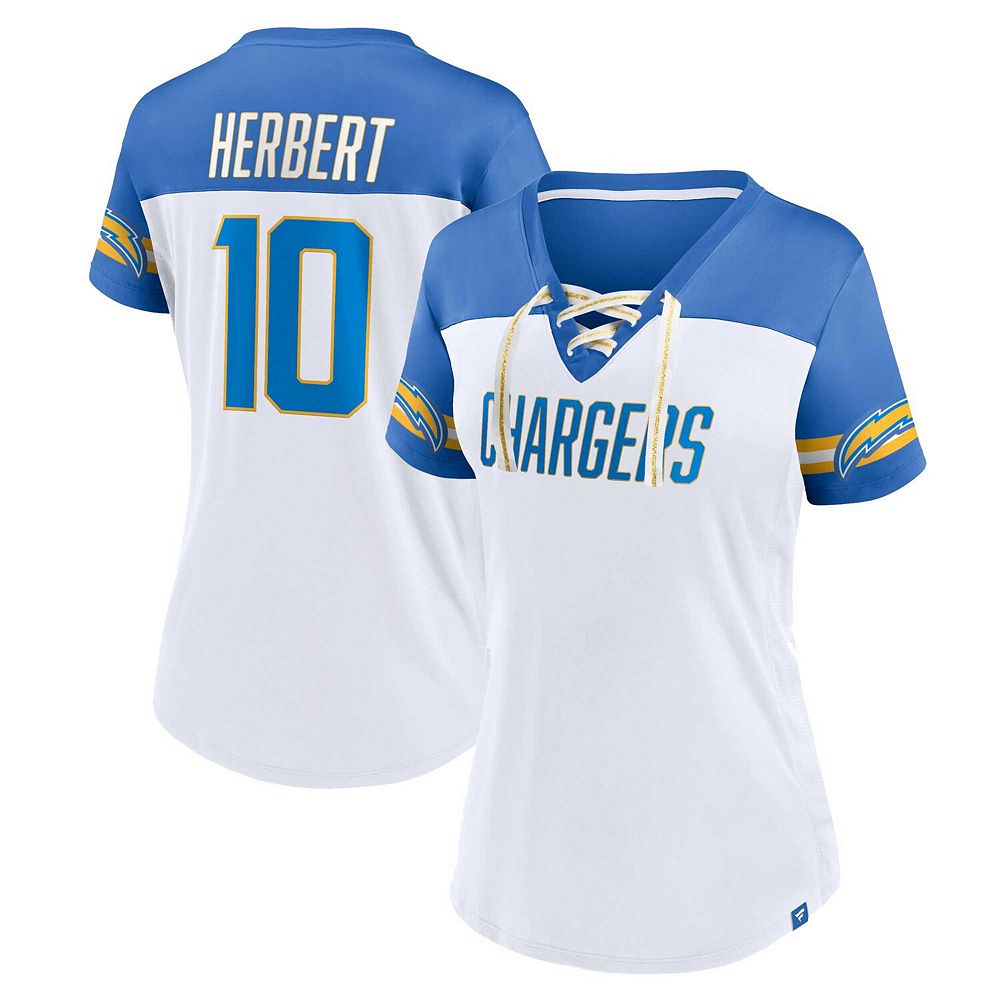 Women's Fanatics Branded Justin Herbert White Los Angeles Chargers ...