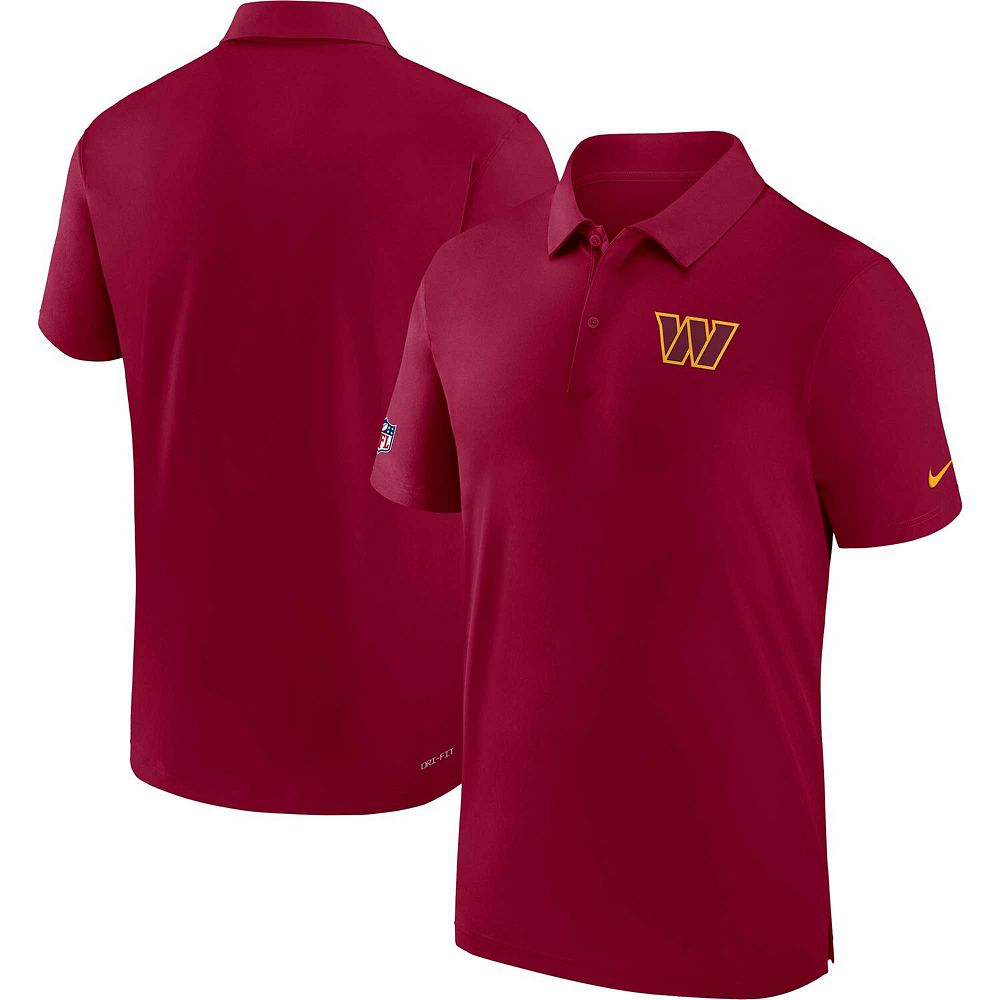 Men's Nike Burgundy Washington Commanders Sideline Coaches Dri-FIT® Polo