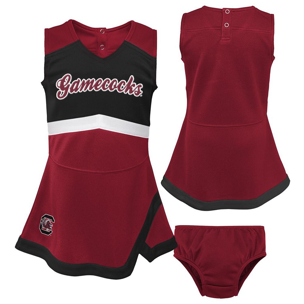 Girls Toddler Garnet/Black South Carolina Gamecocks Two-Piece Cheer ...