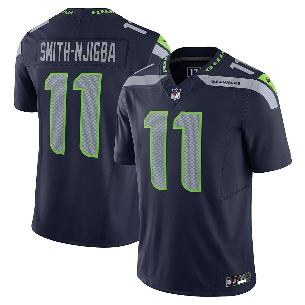 Men's Nike Jaxon Smith-Njigba Navy Seattle Seahawks Vapor F.U.S.E ...