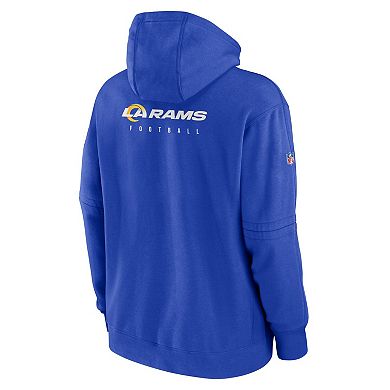 Men's Nike Royal Los Angeles Rams Sideline Club Fleece Pullover Hoodie