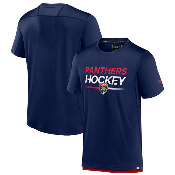 Mens Fanatics Branded Navy Florida Panthers Authentic Pro Tech T Shirt