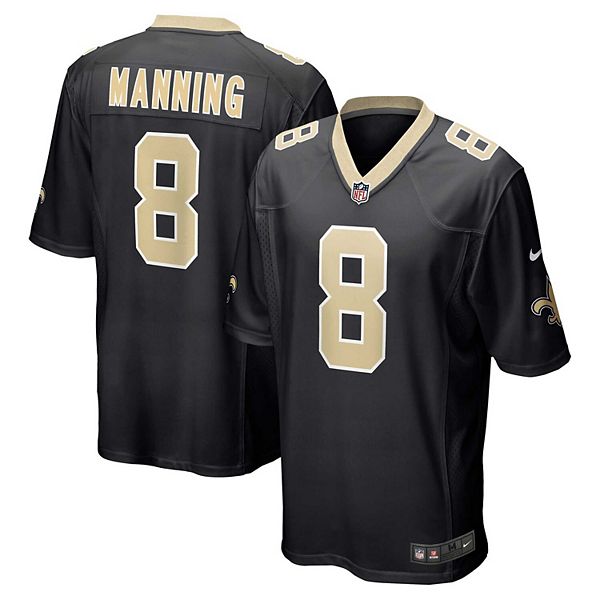 Men's Nike Archie Manning Black New Orleans Saints Retired Player Game ...