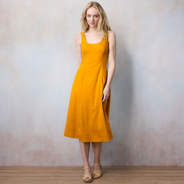 Petite LC Lauren Conrad Princess Seam Tank Midi Dress