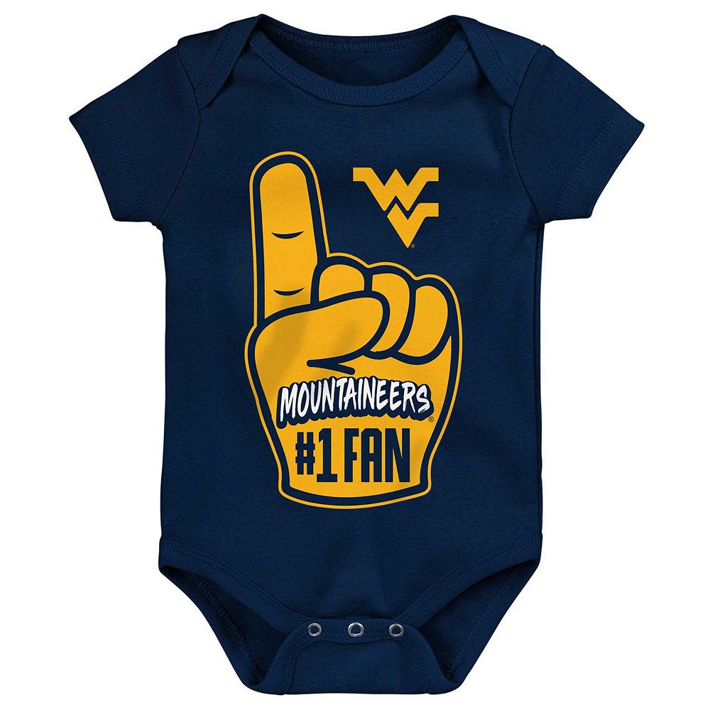 Newborn & Infant Navy West Virginia Mountaineers #1 Fan Foam Finger ...