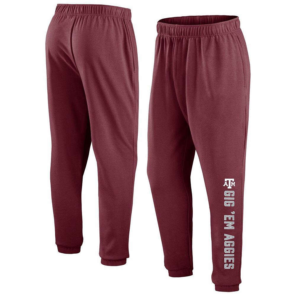 Men's Fanatics Branded Maroon Texas A&M Aggies Chop Block Fleece Sweatpants