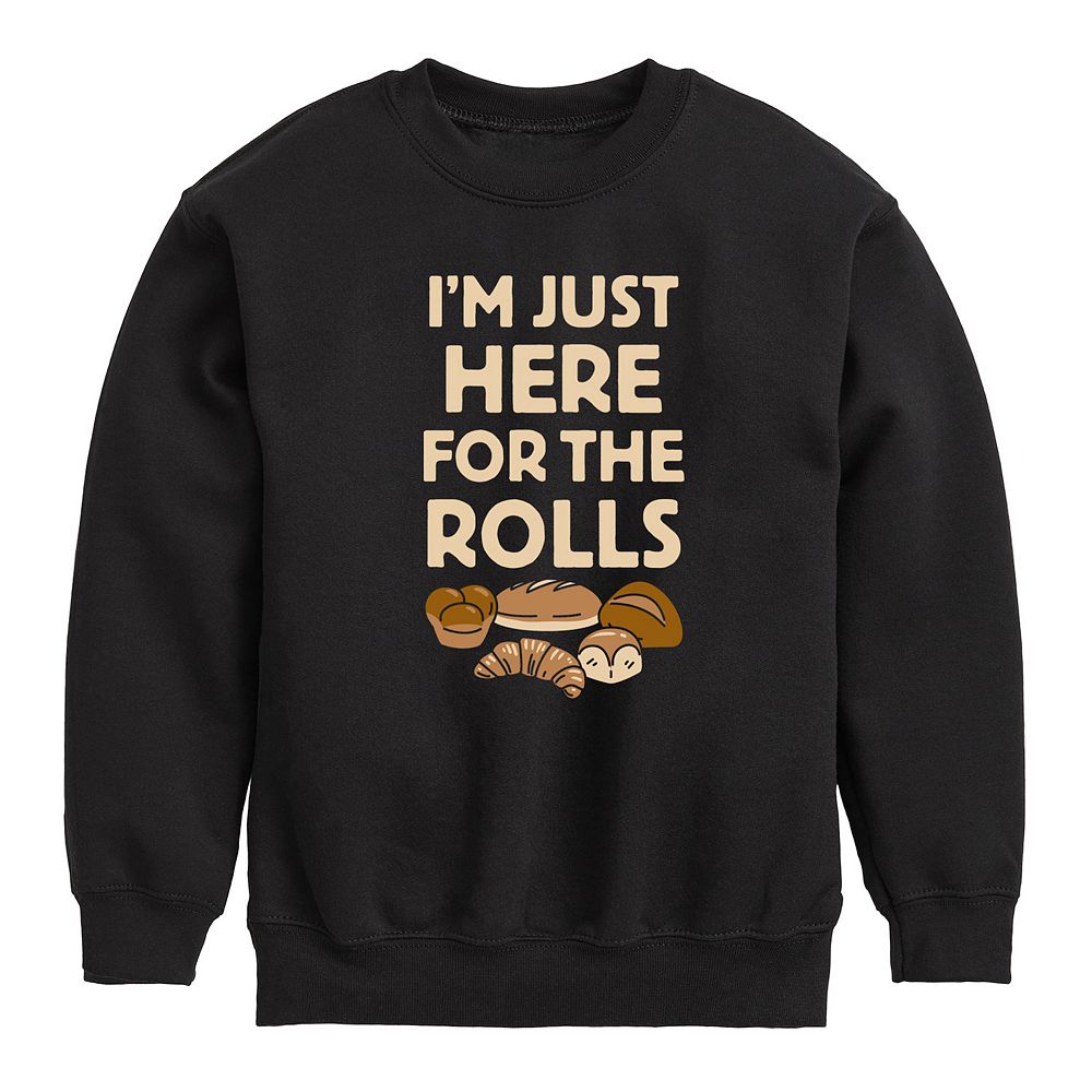 Boys 8-20 Here For The Rolls Fleece Sweatshirt