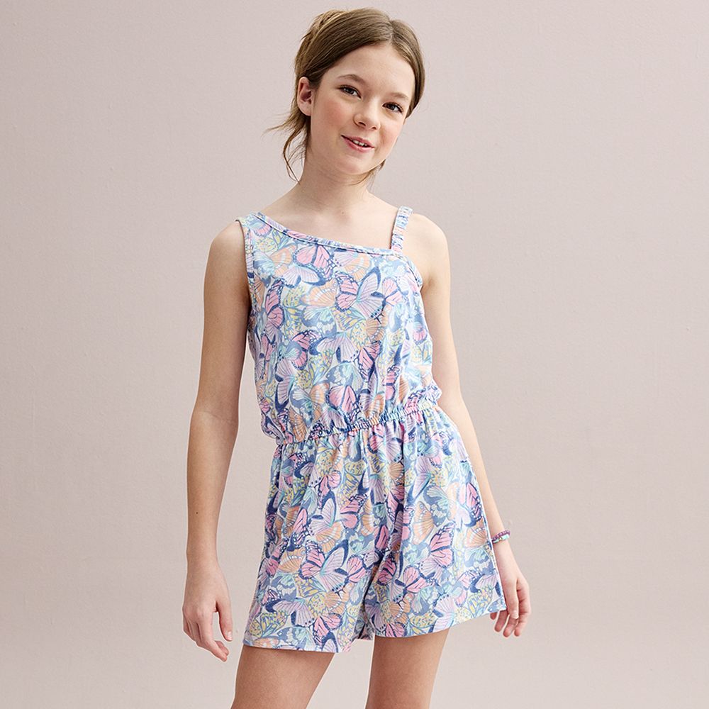 Girls 6-20 SO® One Shoulder Romper in Regular & Plus Size