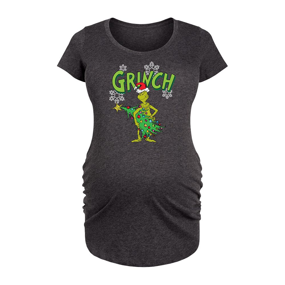 Maternity The Grinch With Tree Graphic Tee