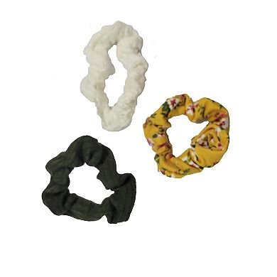 Girls 7-16 Three Pink Hearts Cardigan, Dress & Scrunchie Set