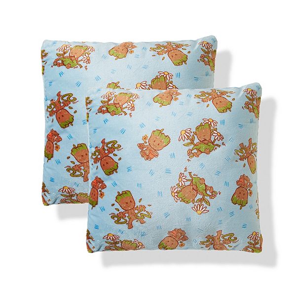 The Big One® Marvel Groot 16" x 16" Throw Pillow 2-Pack Set