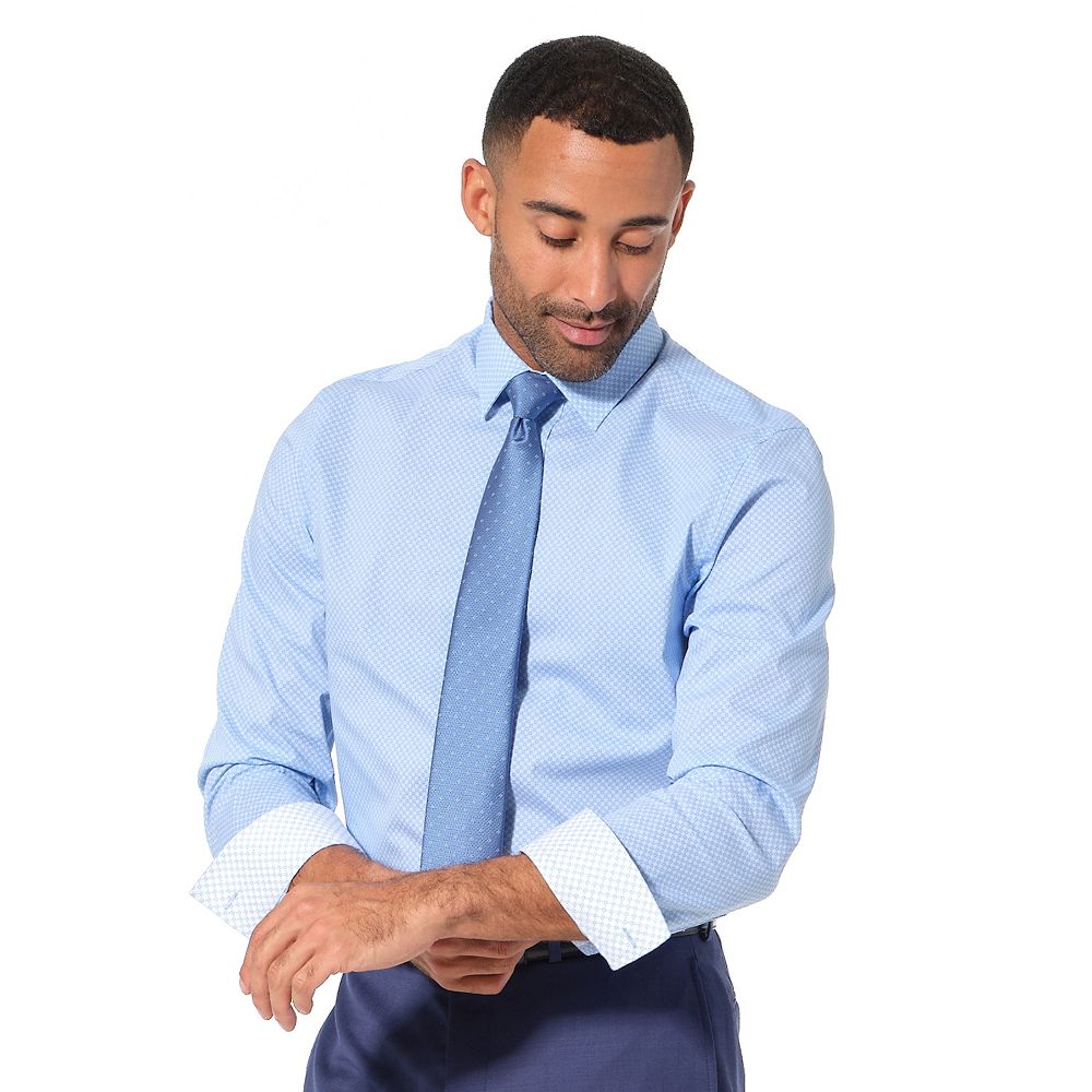 Men's Nick Graham Modern-Fit Dress Shirt & Tie Set