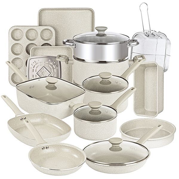 Granitestone Diamond Desert Collection 20-Piece Nonstick Cookware Set
