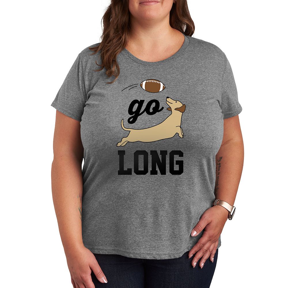 Plus Size Go Long Graphic Tee
