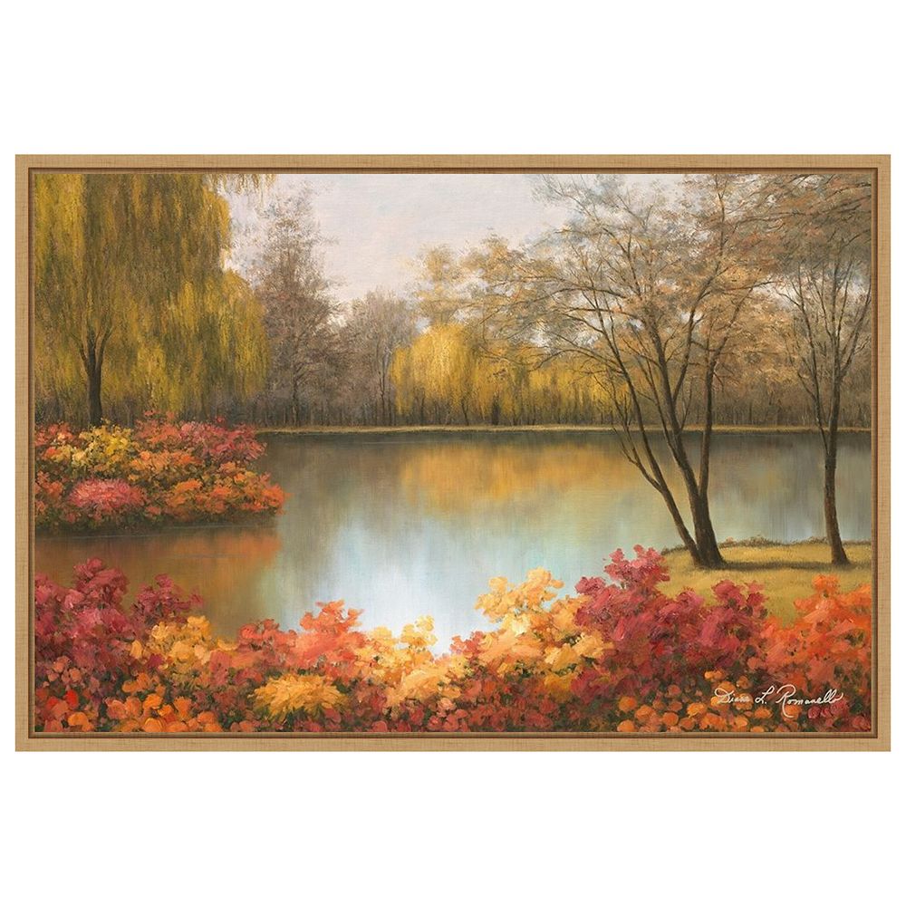 Autumn Palette by Diane Romanello Framed Canvas Wall Art Print